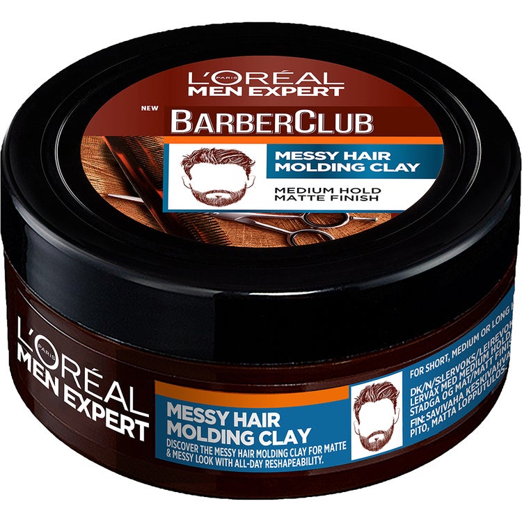 Men Expert Barber Club Messy Hair Molding Clay 75 ml - L'Oréal Paris ...