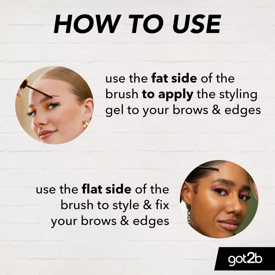 Got2b Glued 4 Brows & Edges Tinted Dark Brown | Nordicfeel